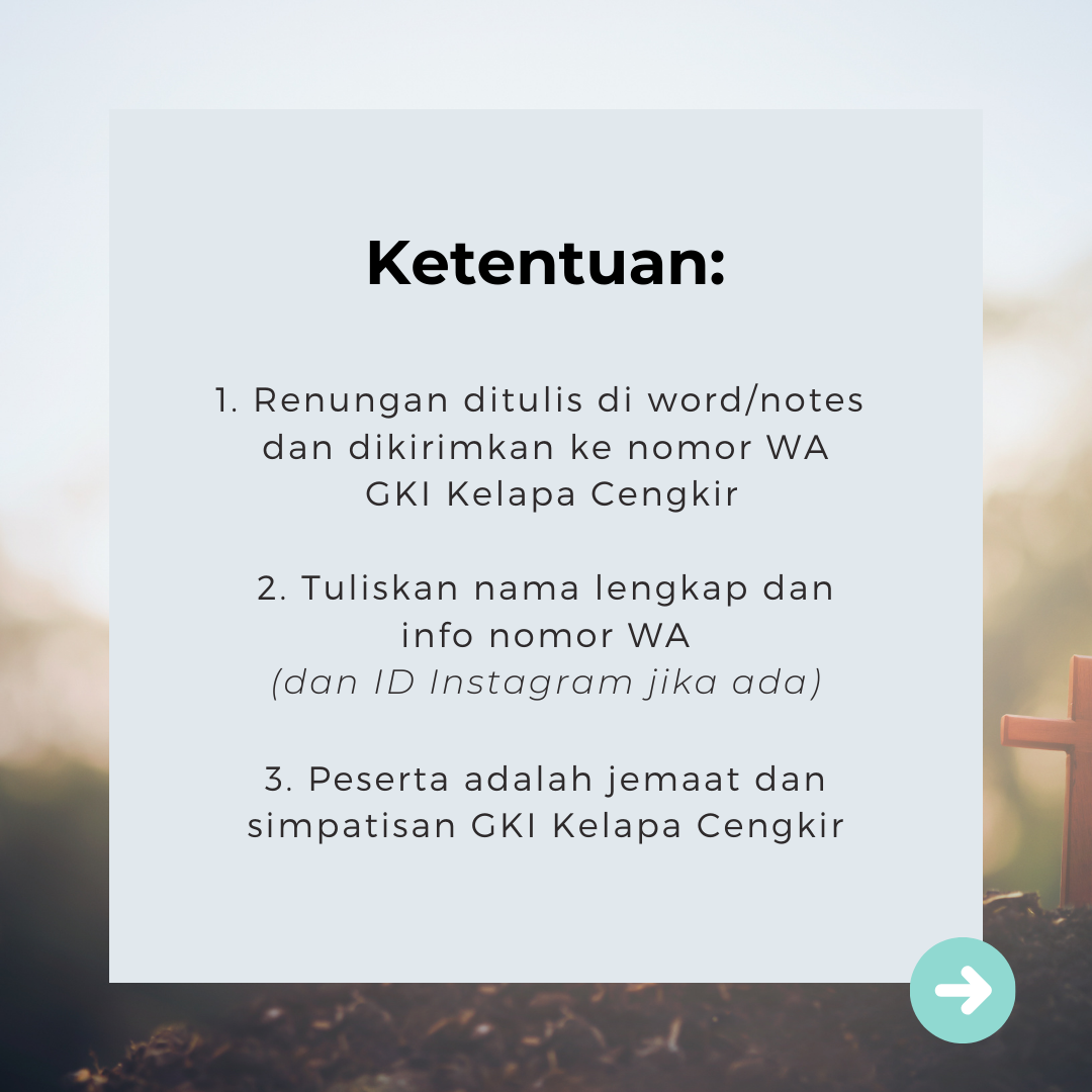 Merangkai Kata, Membagi “Makna Paskah Bagimu”